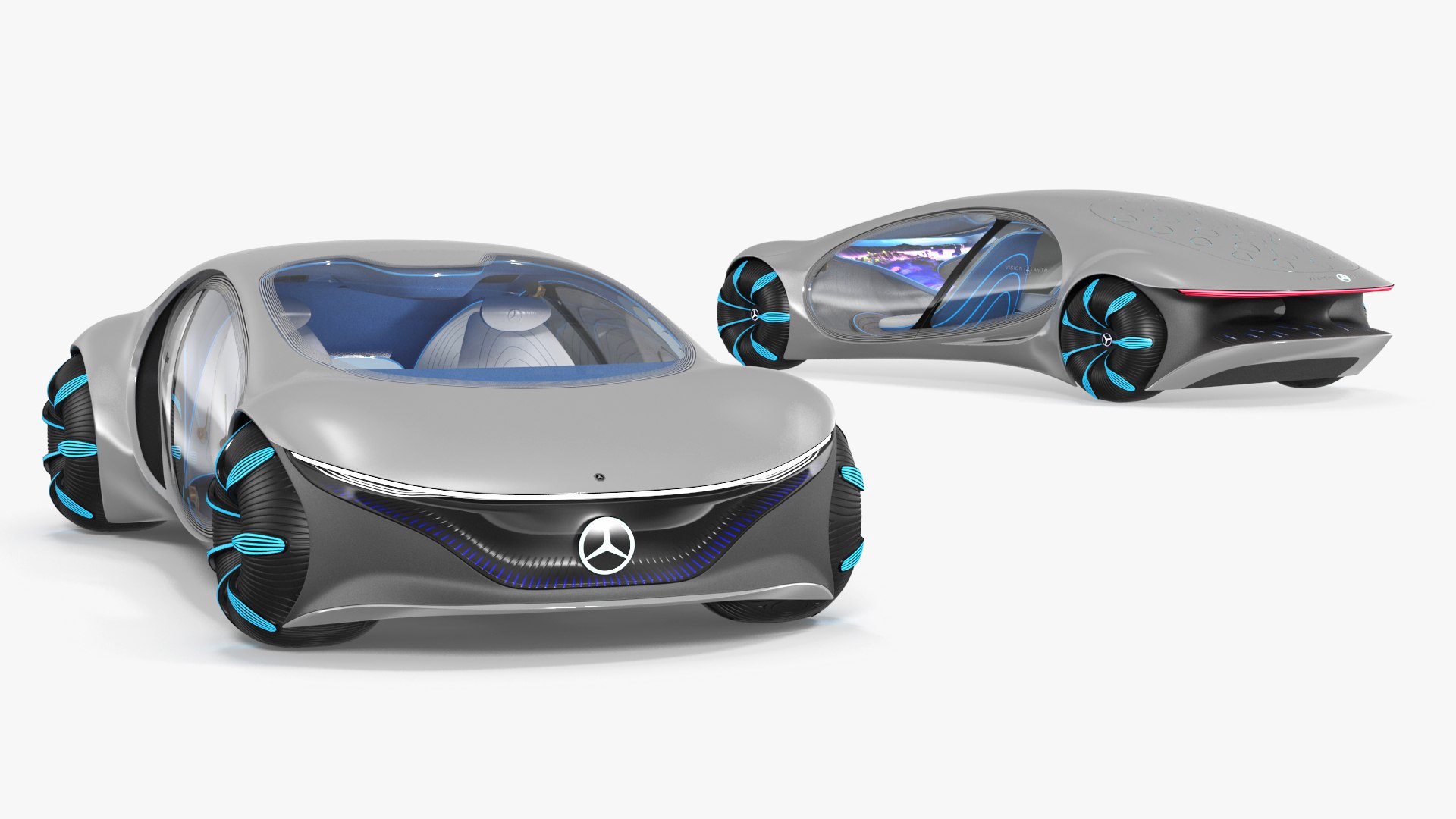 Mercedes Vision AVTR Light ON 3D model - TurboSquid 2045868