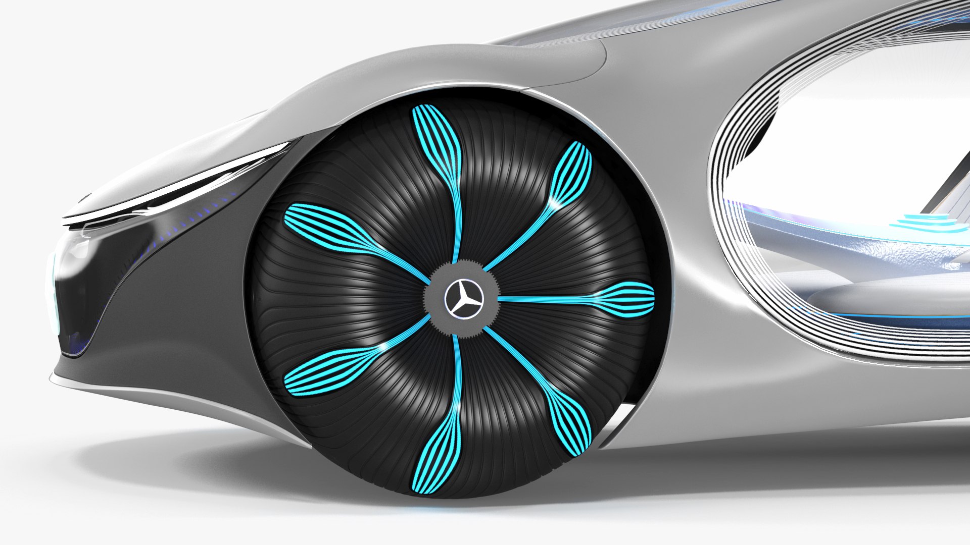 Mercedes Vision AVTR Light ON 3D model - TurboSquid 2045868
