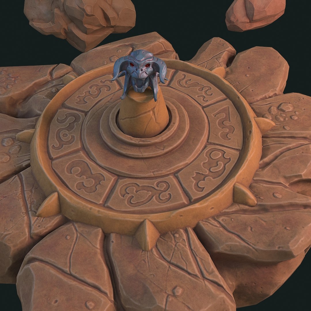 3D Model Fantasy Pedestal - TurboSquid 1362046