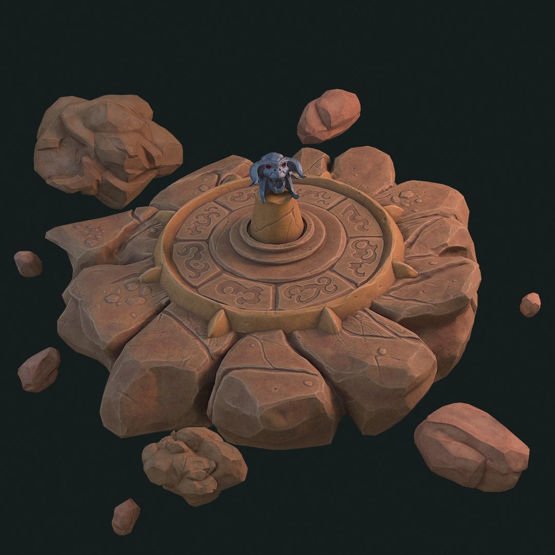 3D Model Fantasy Pedestal - TurboSquid 1362046