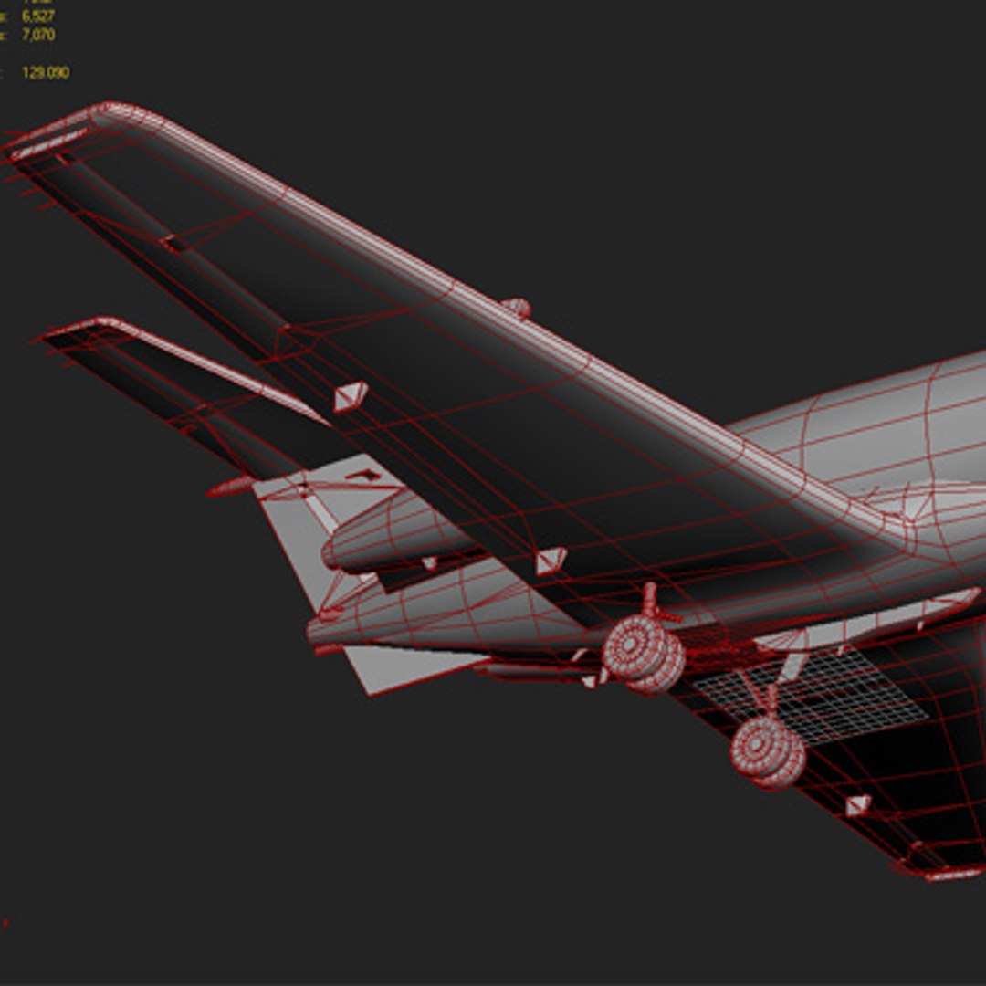 Aerospace Hs 125 Dominie 3d Model