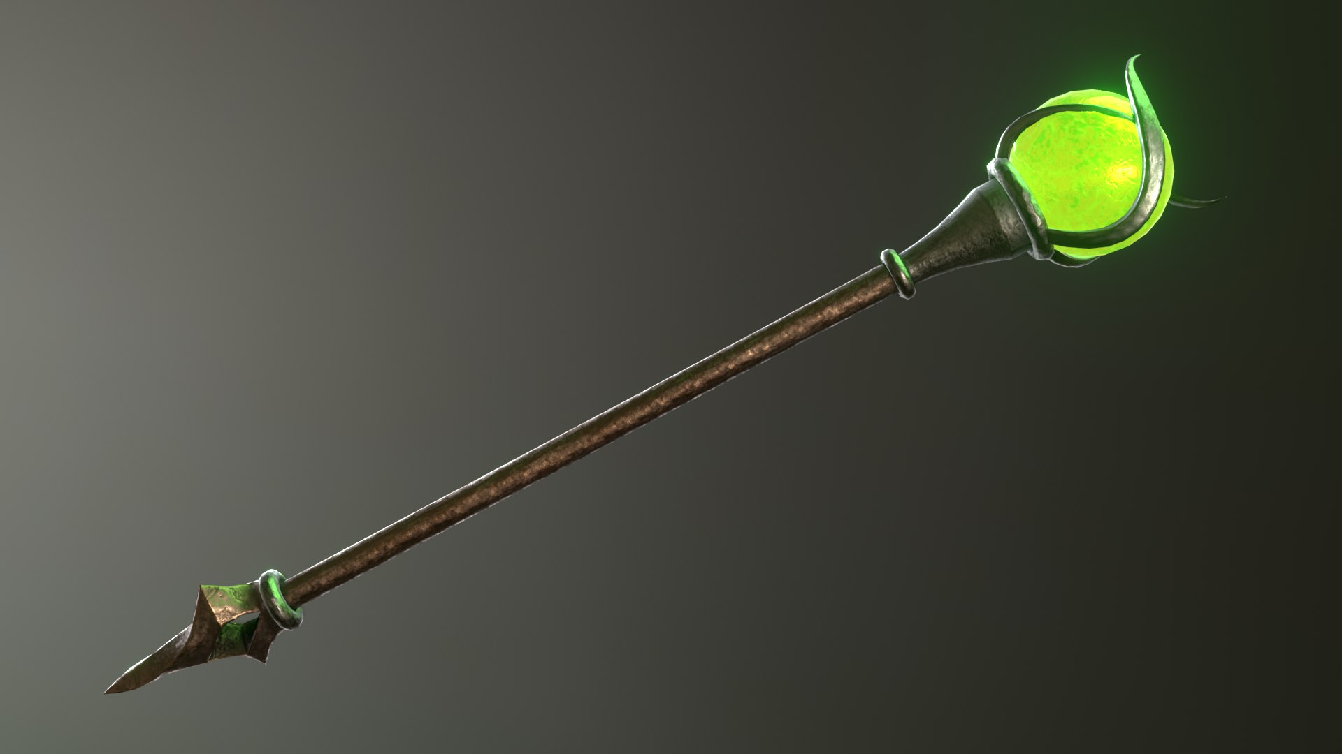3D Staff Fantasy - TurboSquid 1675258