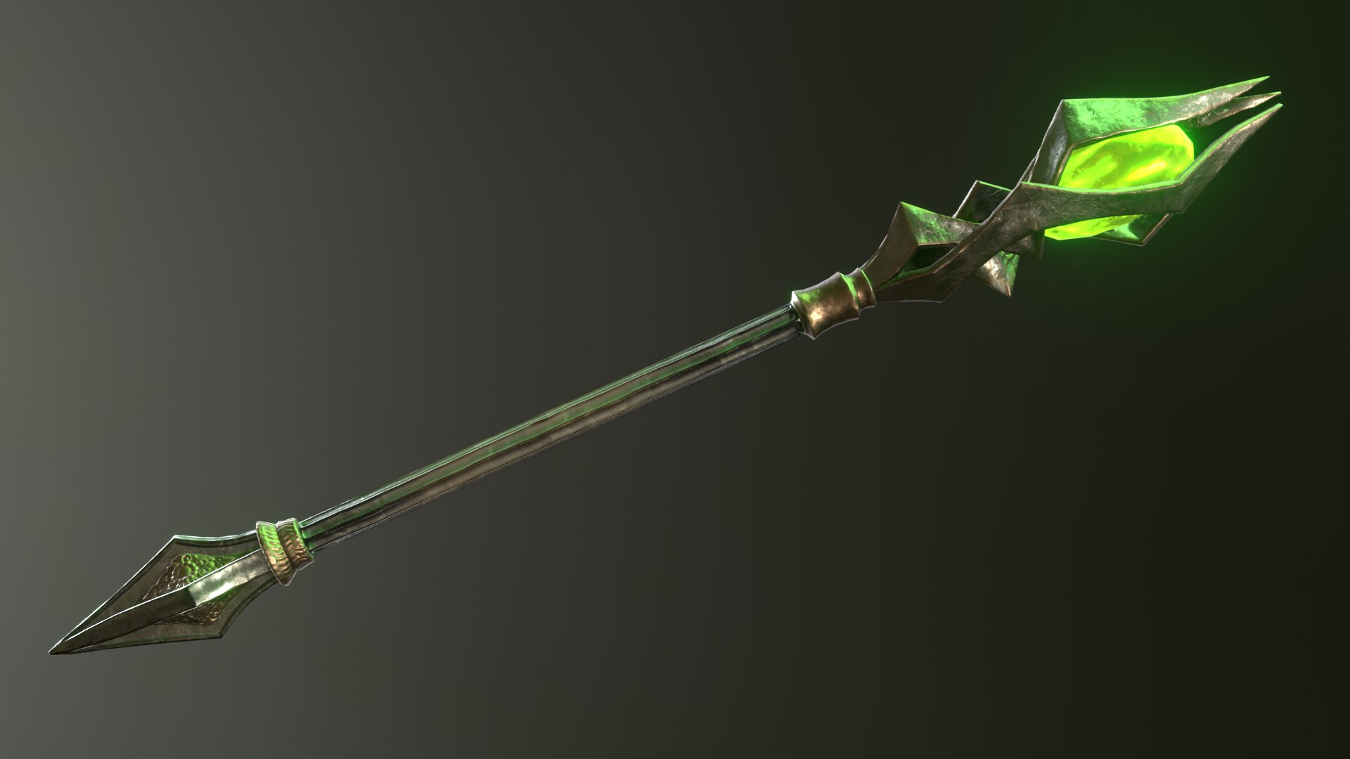 3D Staff Fantasy - TurboSquid 1675258