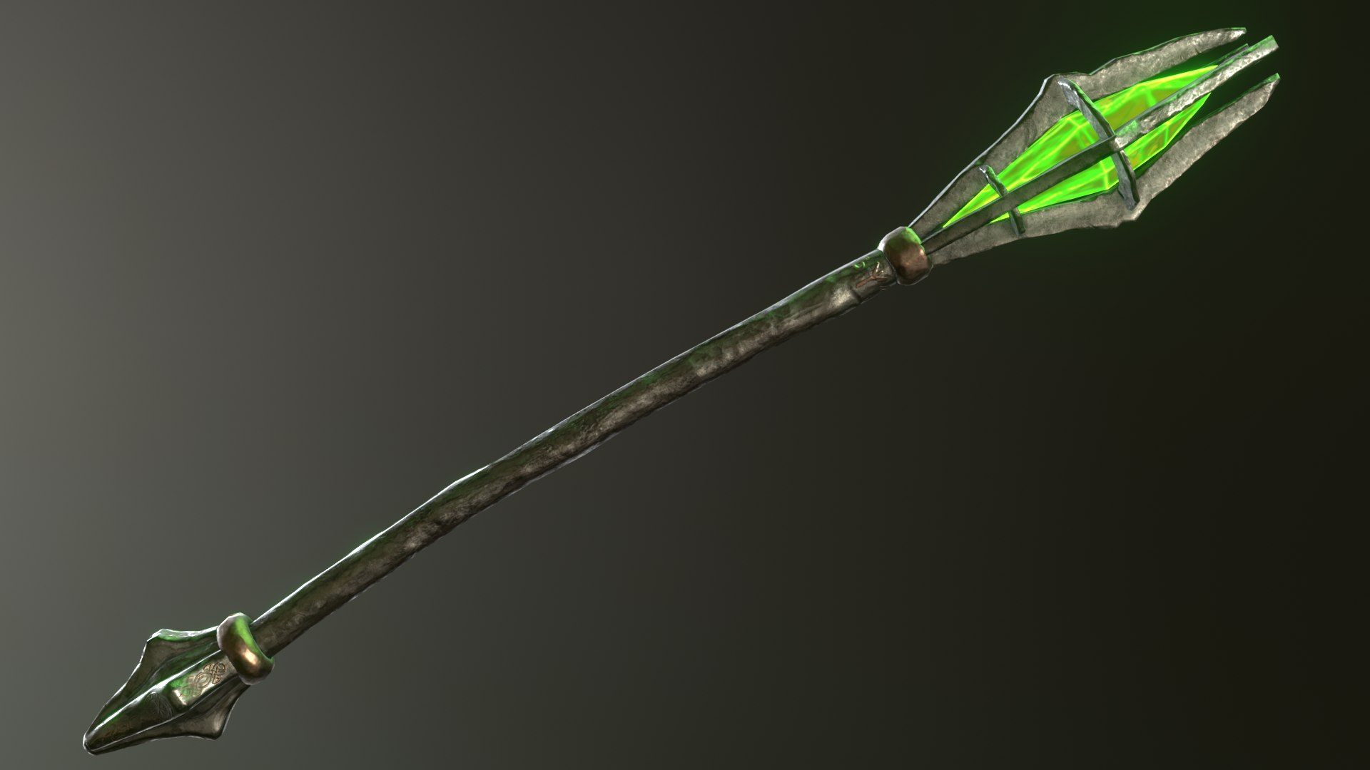 3D Staff Fantasy - TurboSquid 1675258