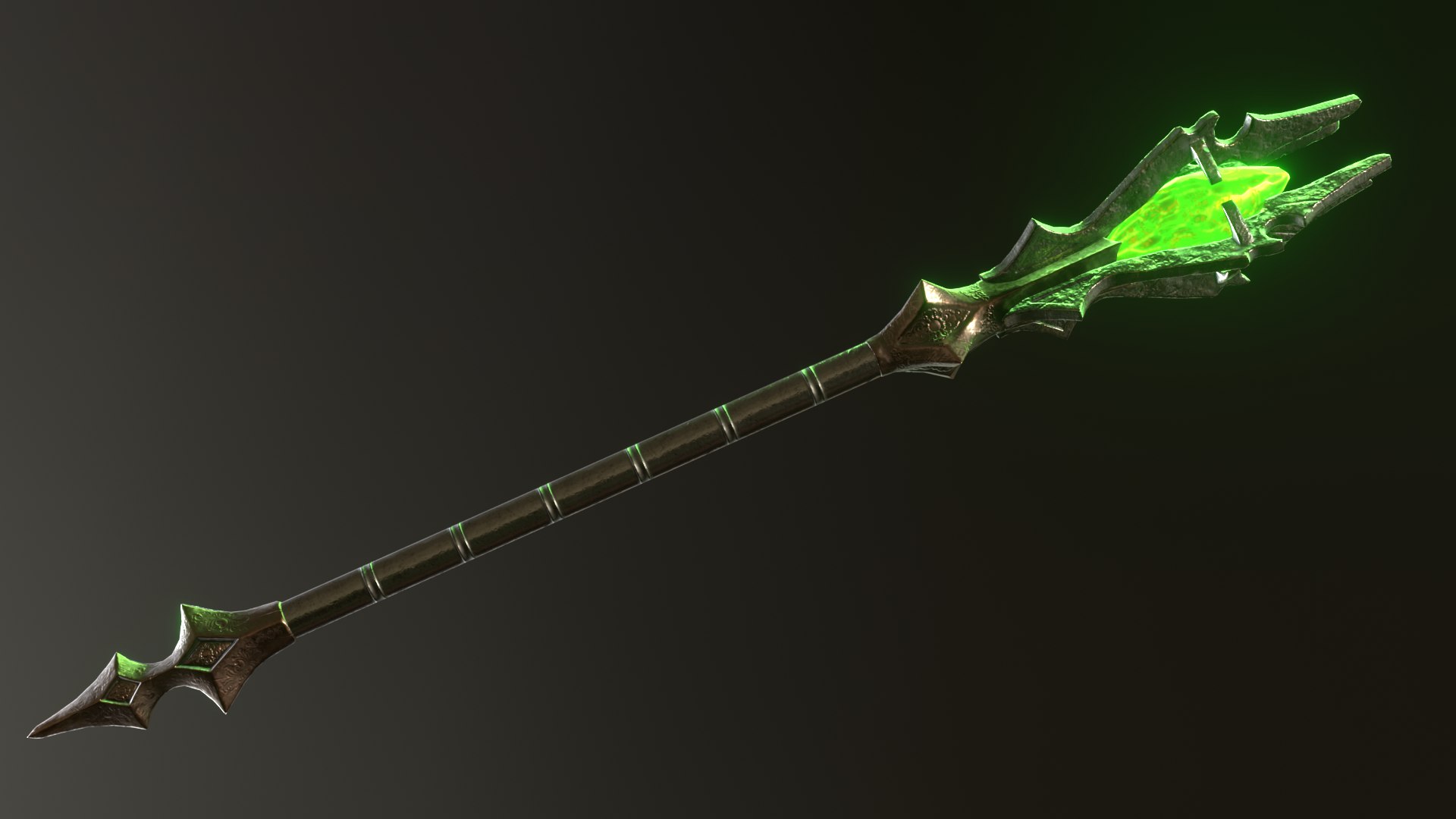 3D Staff Fantasy - TurboSquid 1675258