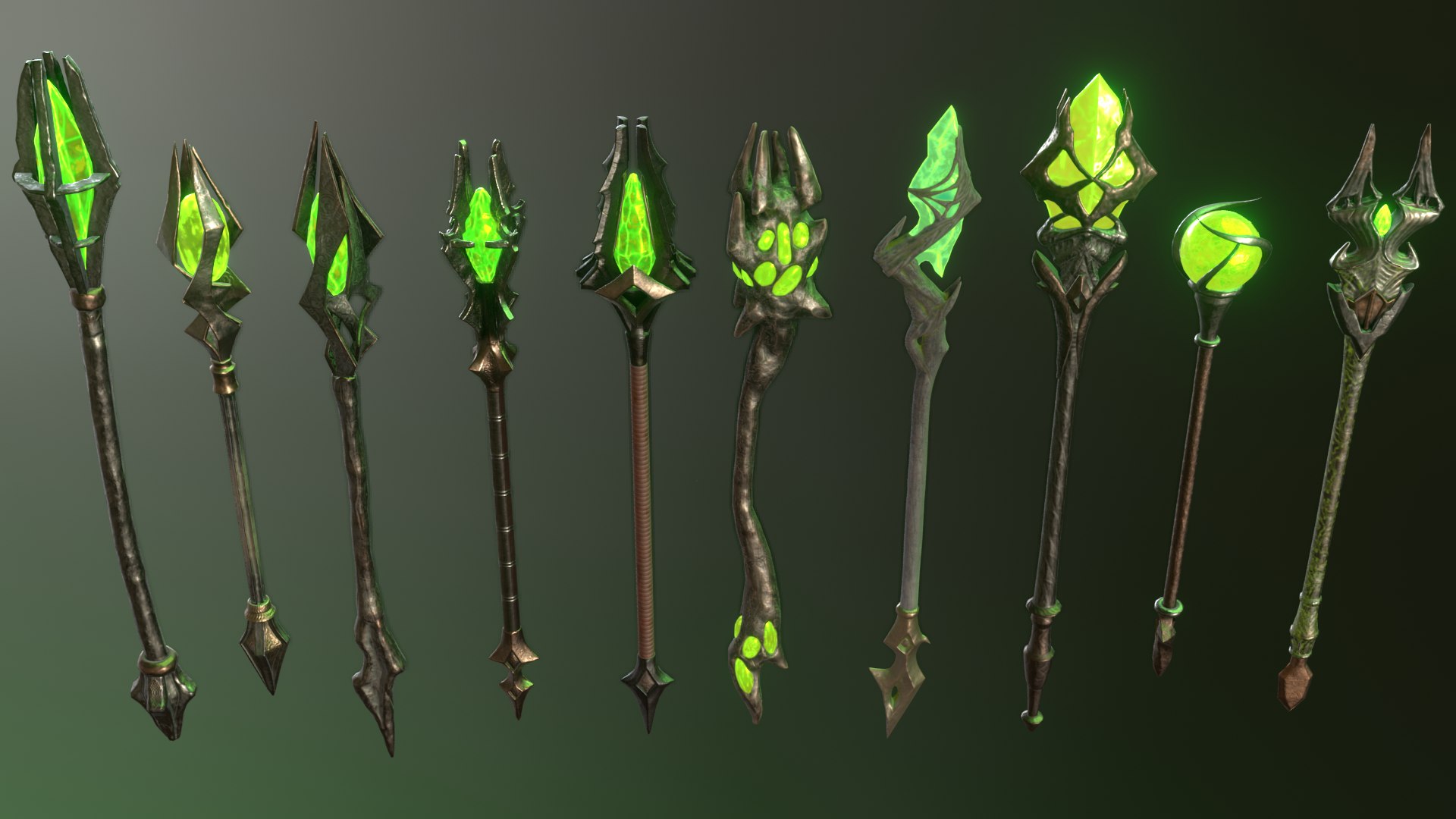 3D Staff Fantasy - TurboSquid 1675258