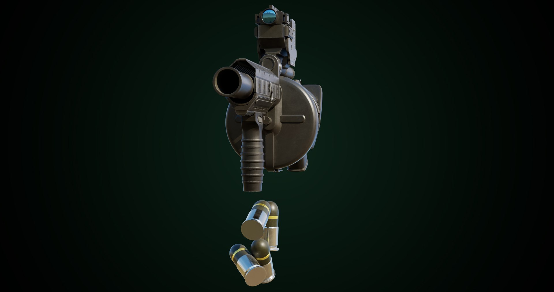 Collection Of Grenade Launcher Gun PBR Unity UE V-Ray Textures Included ...