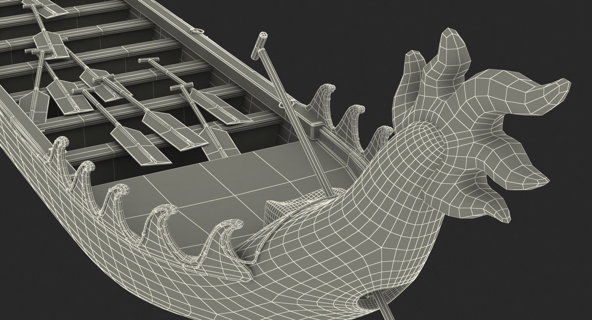 Colourful Dragon Boat 3D Model - TurboSquid 1368267