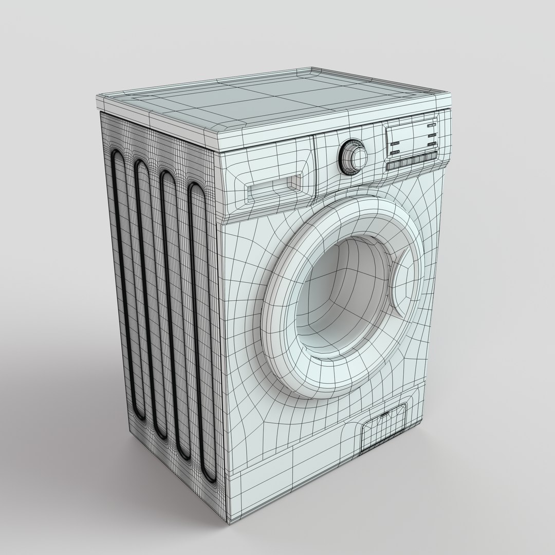 Washing Machine 3D Model - TurboSquid 1537126