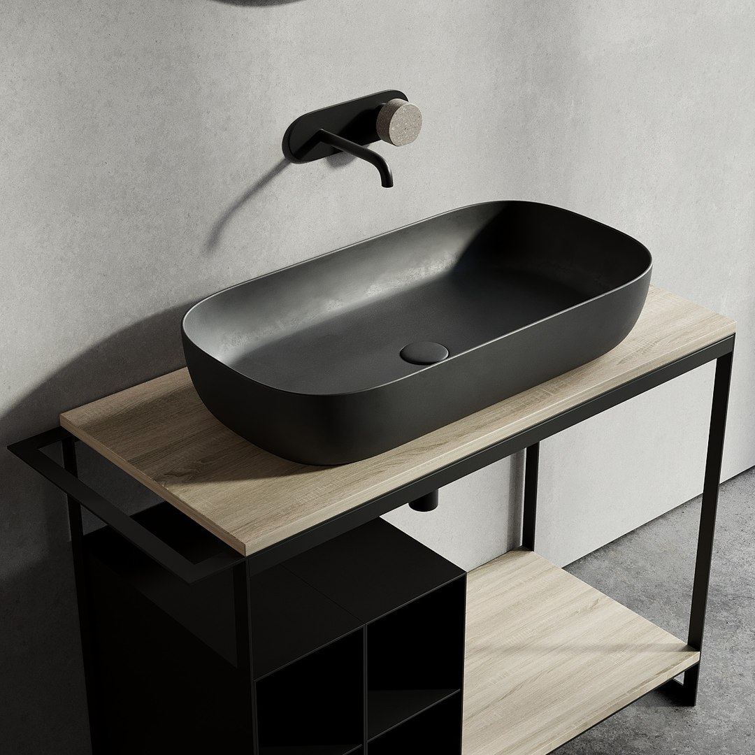 Vanity solid unit 3D model - TurboSquid 1588029