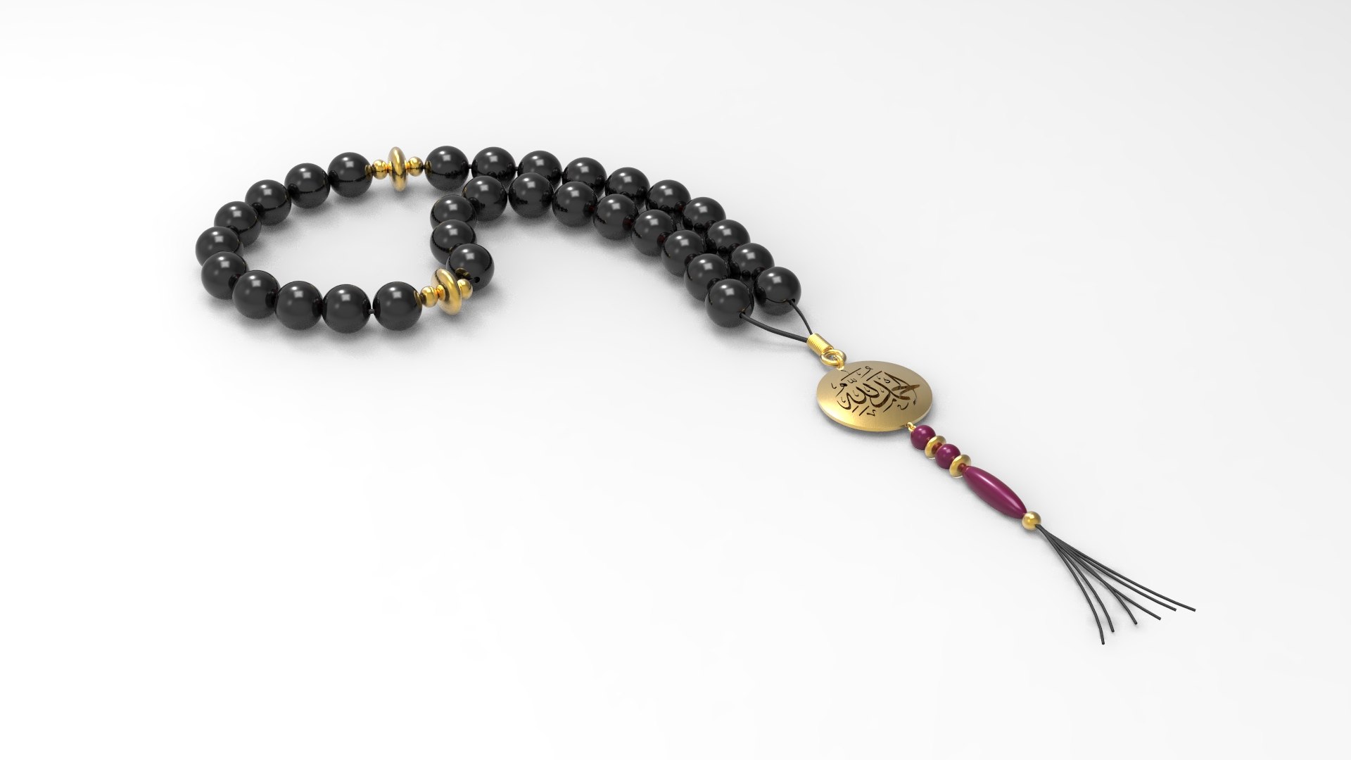 3d Islamic Rosary Model