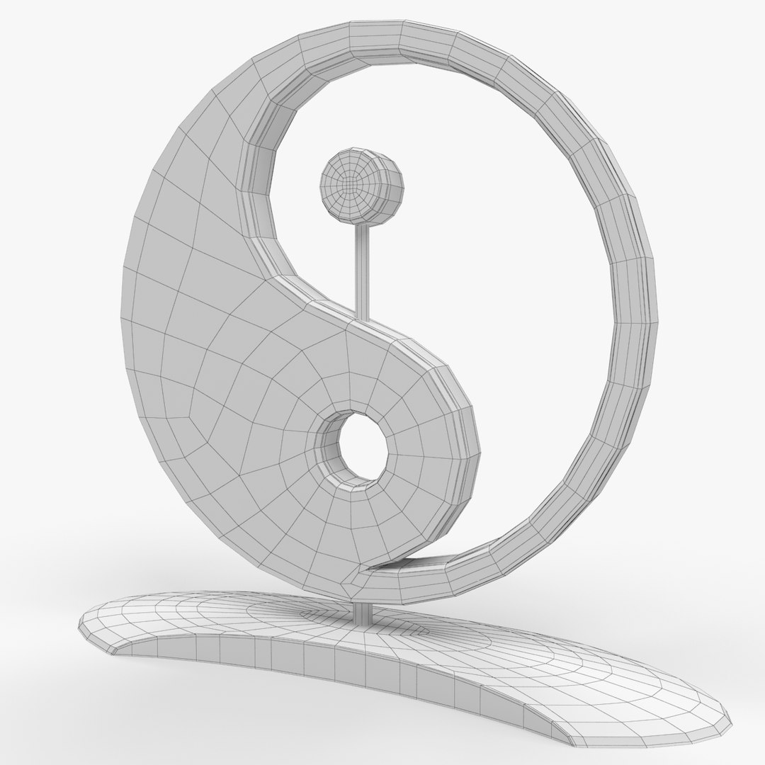 Sculpture Yin Yang 3d Model