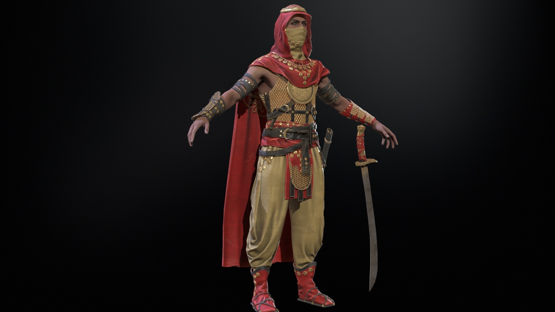 Desert Warrior 3D - TurboSquid 2291396