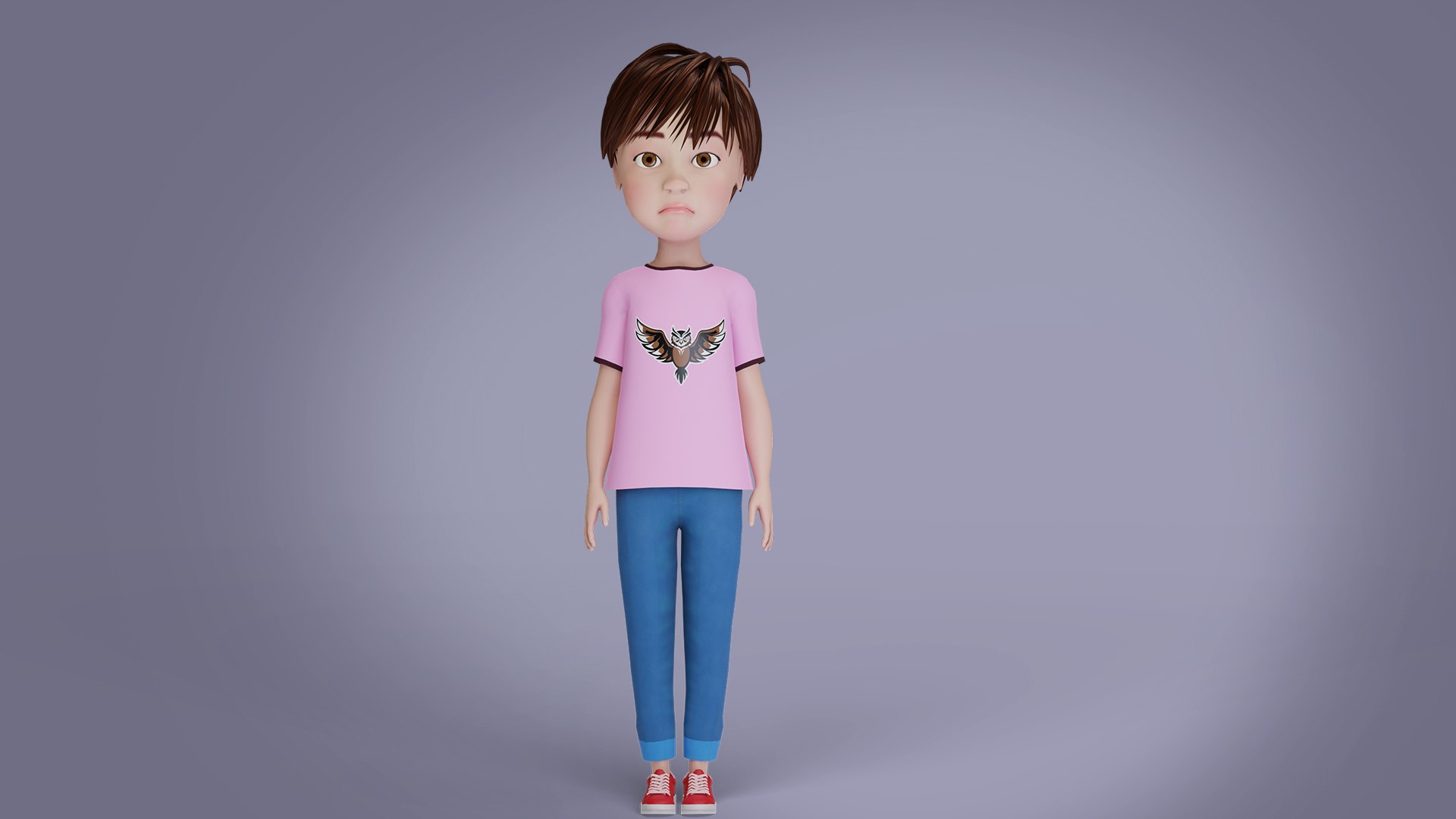 Cartoon Teen Boy NO RIG In Blender 3D - TurboSquid 1903707