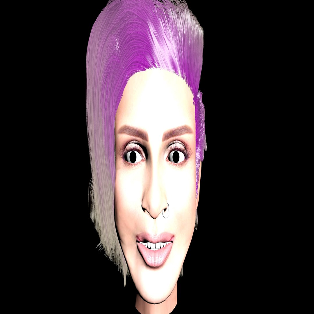 3d Female Head pinky3Dモデル - TurboSquid 1934182