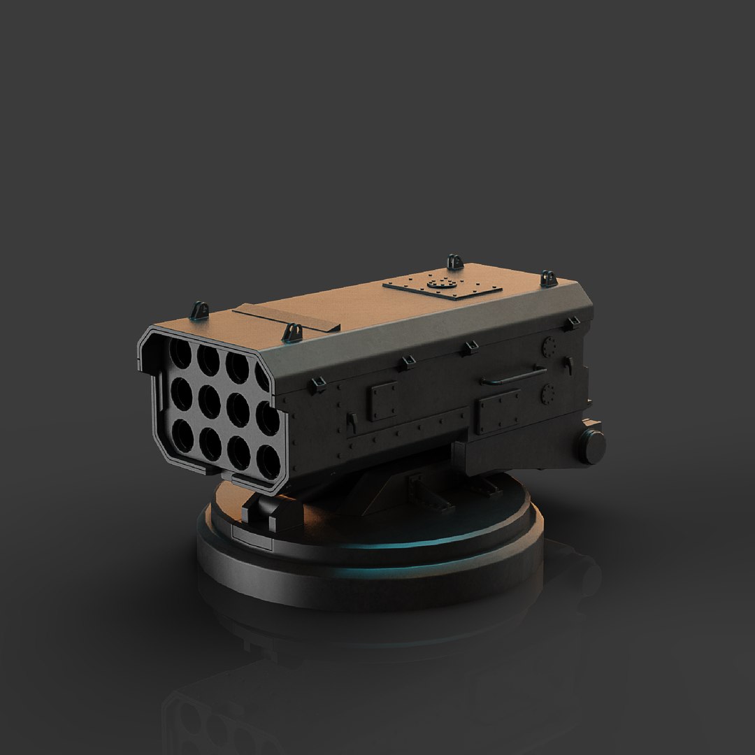 3D Sci-fi Missile Launcher M-12 Model - TurboSquid 2106368