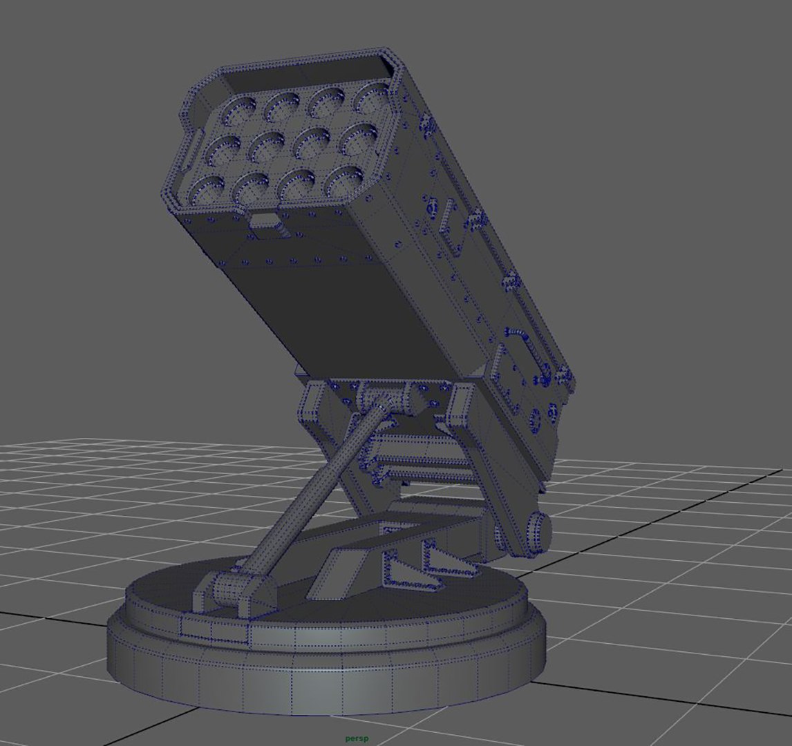 3D Sci-fi Missile Launcher M-12 Model - TurboSquid 2106368
