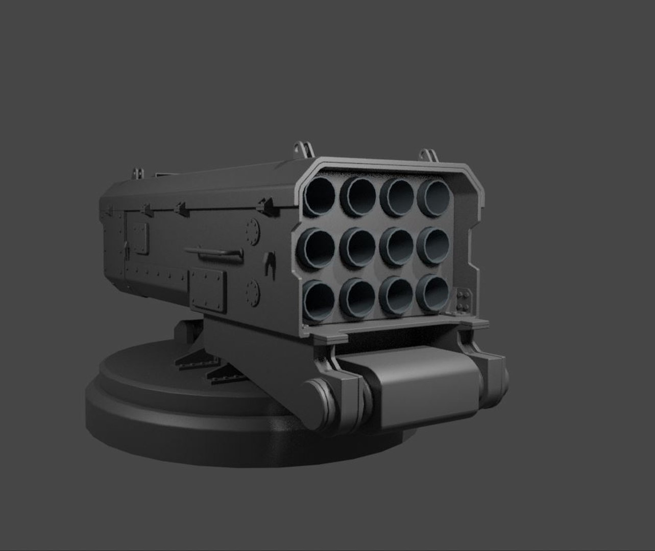 3D Sci-fi Missile Launcher M-12 Model - TurboSquid 2106368