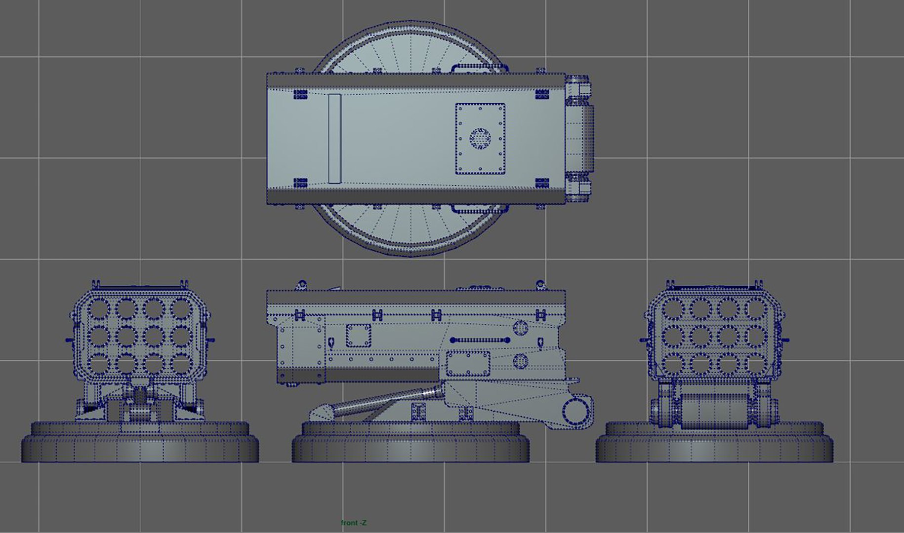3D Sci-fi Missile Launcher M-12 Model - TurboSquid 2106368