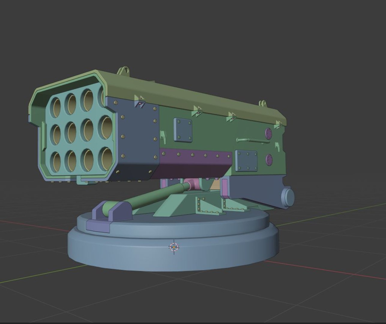 3D Sci-fi Missile Launcher M-12 Model - TurboSquid 2106368