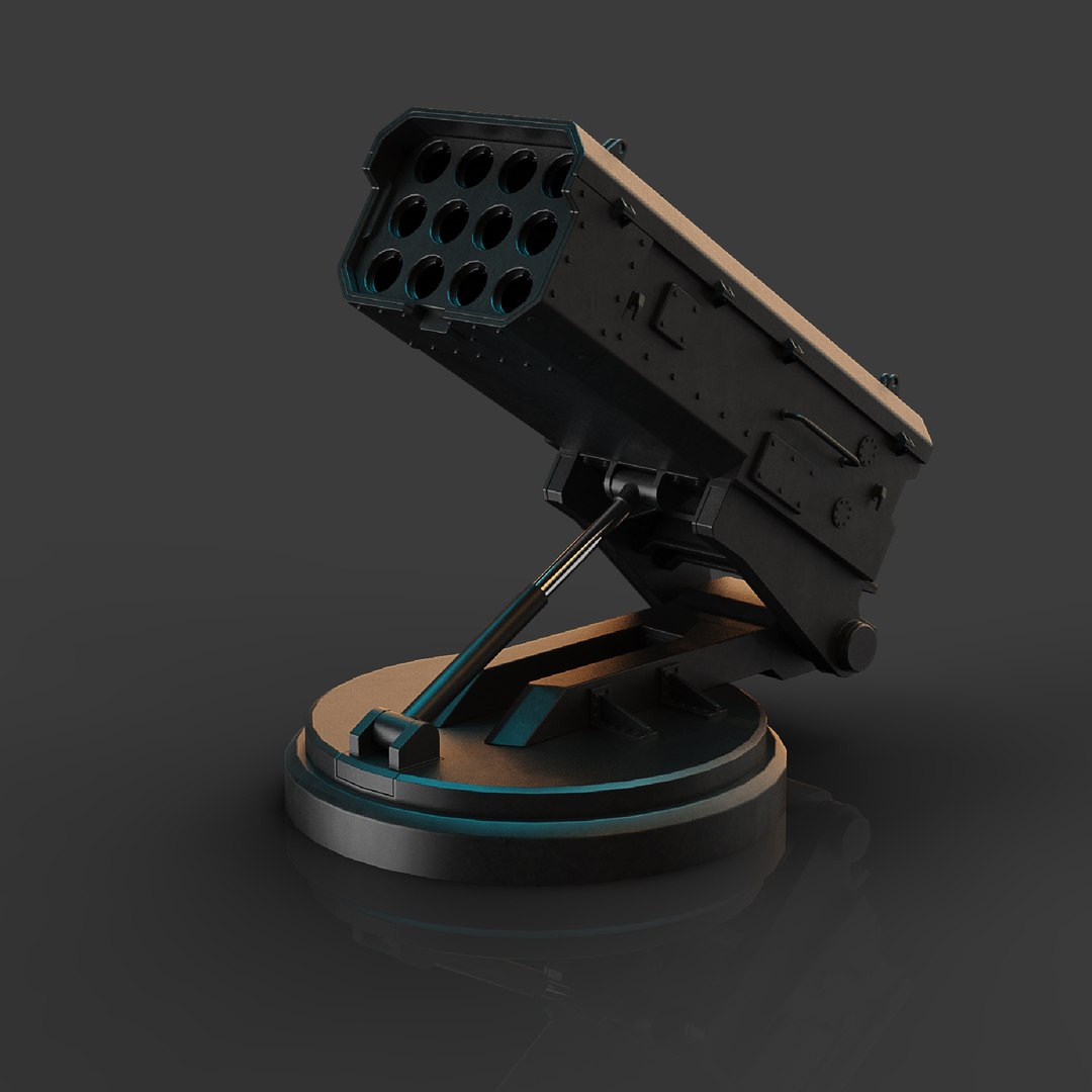 3D Sci-fi Missile Launcher M-12 Model - TurboSquid 2106368
