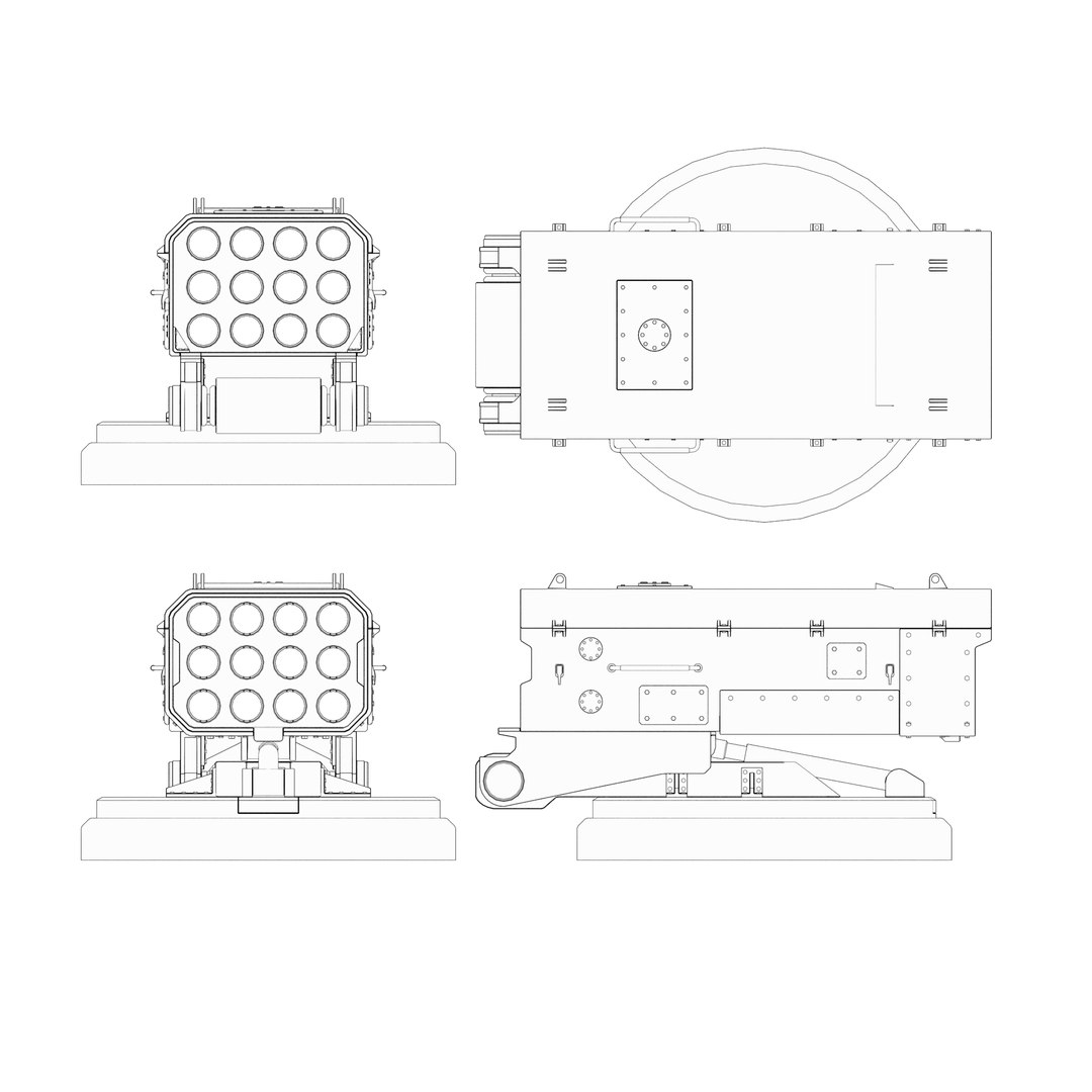 3D Sci-fi Missile Launcher M-12 Model - TurboSquid 2106368
