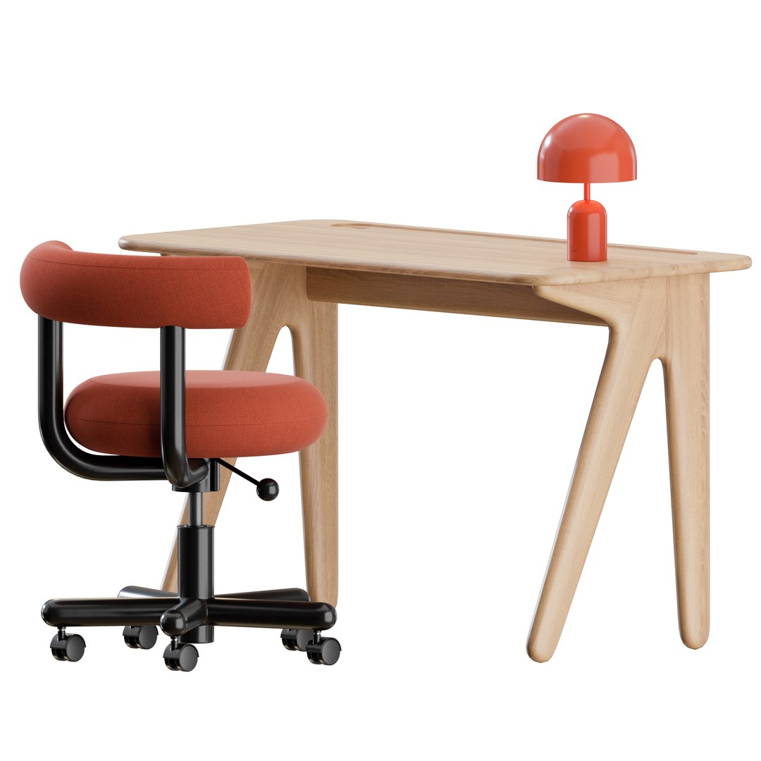 Fat Work Office Set By Tom Dixon 3D - TurboSquid 2272046