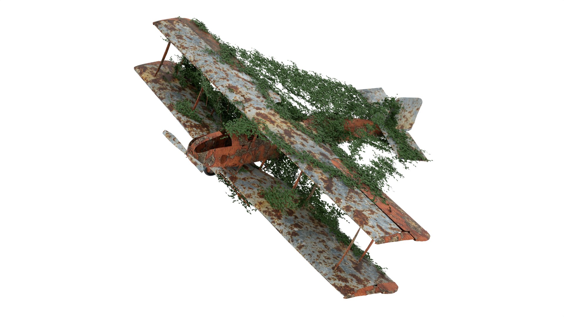 Damaged Rusted Aircraft 3D Model - TurboSquid 2034728