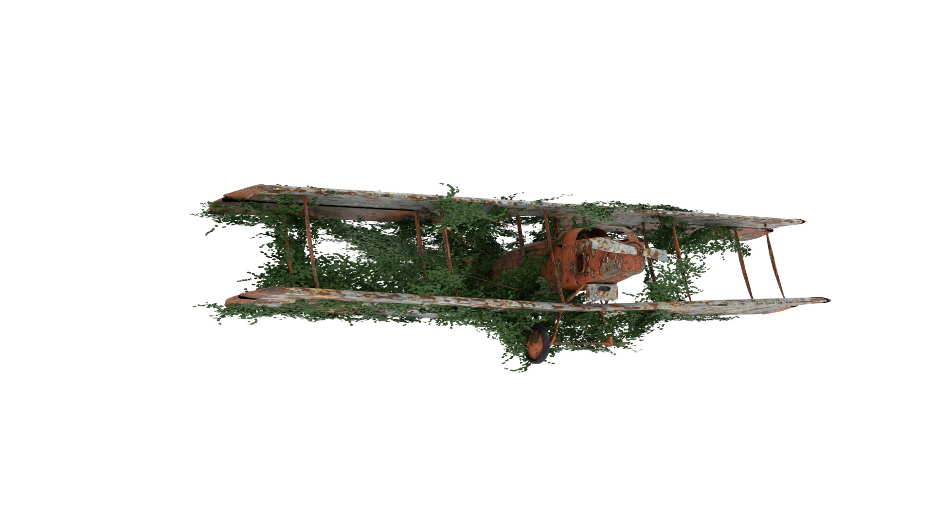 Damaged Rusted Aircraft 3D Model - TurboSquid 2034728
