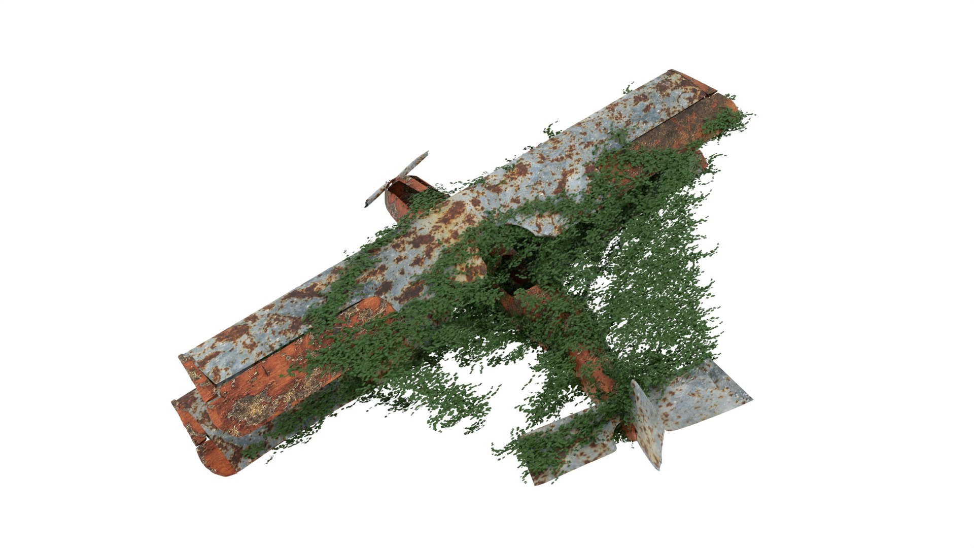 Damaged Rusted Aircraft 3D Model - TurboSquid 2034728