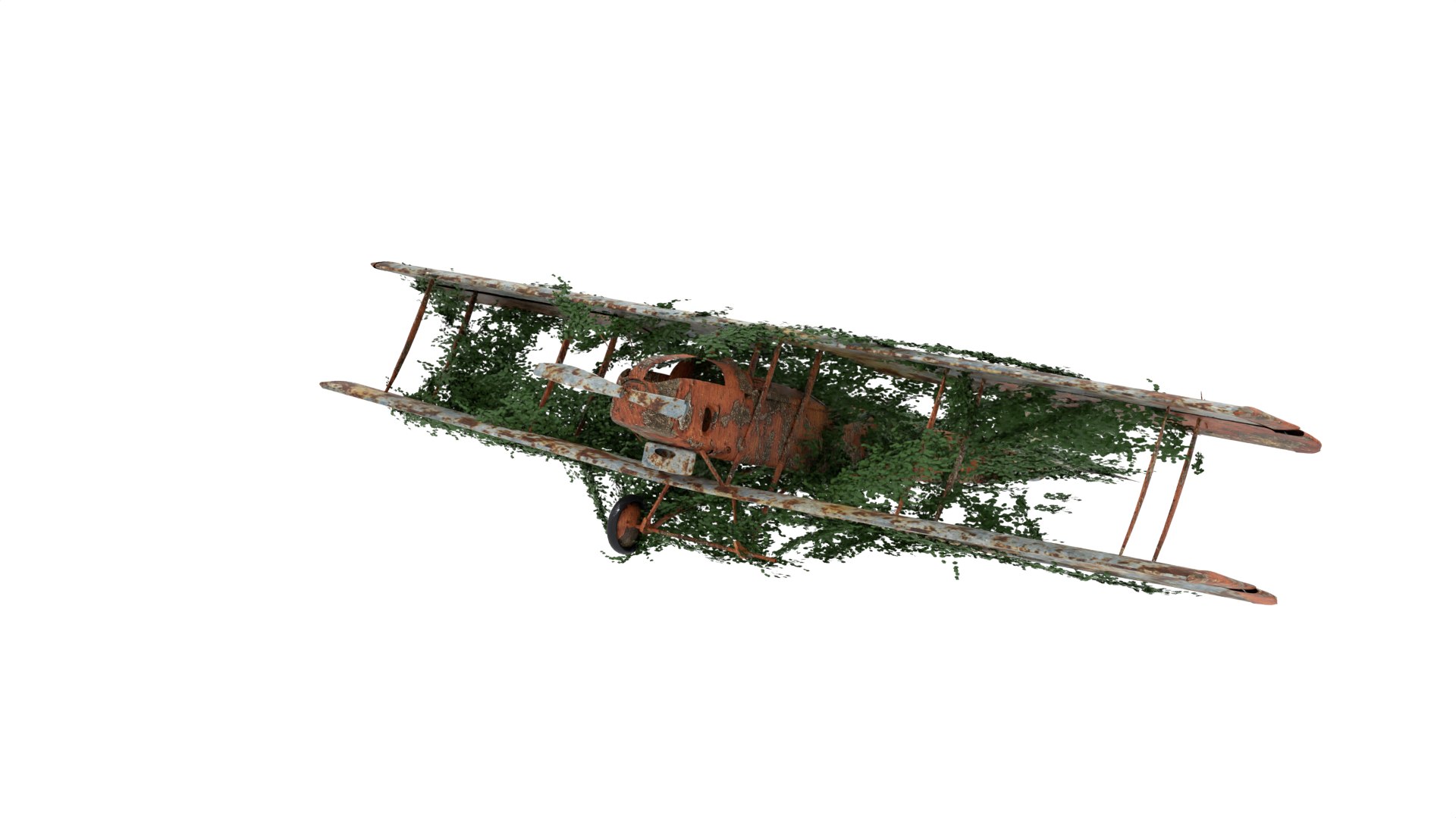 Damaged Rusted Aircraft 3D Model - TurboSquid 2034728