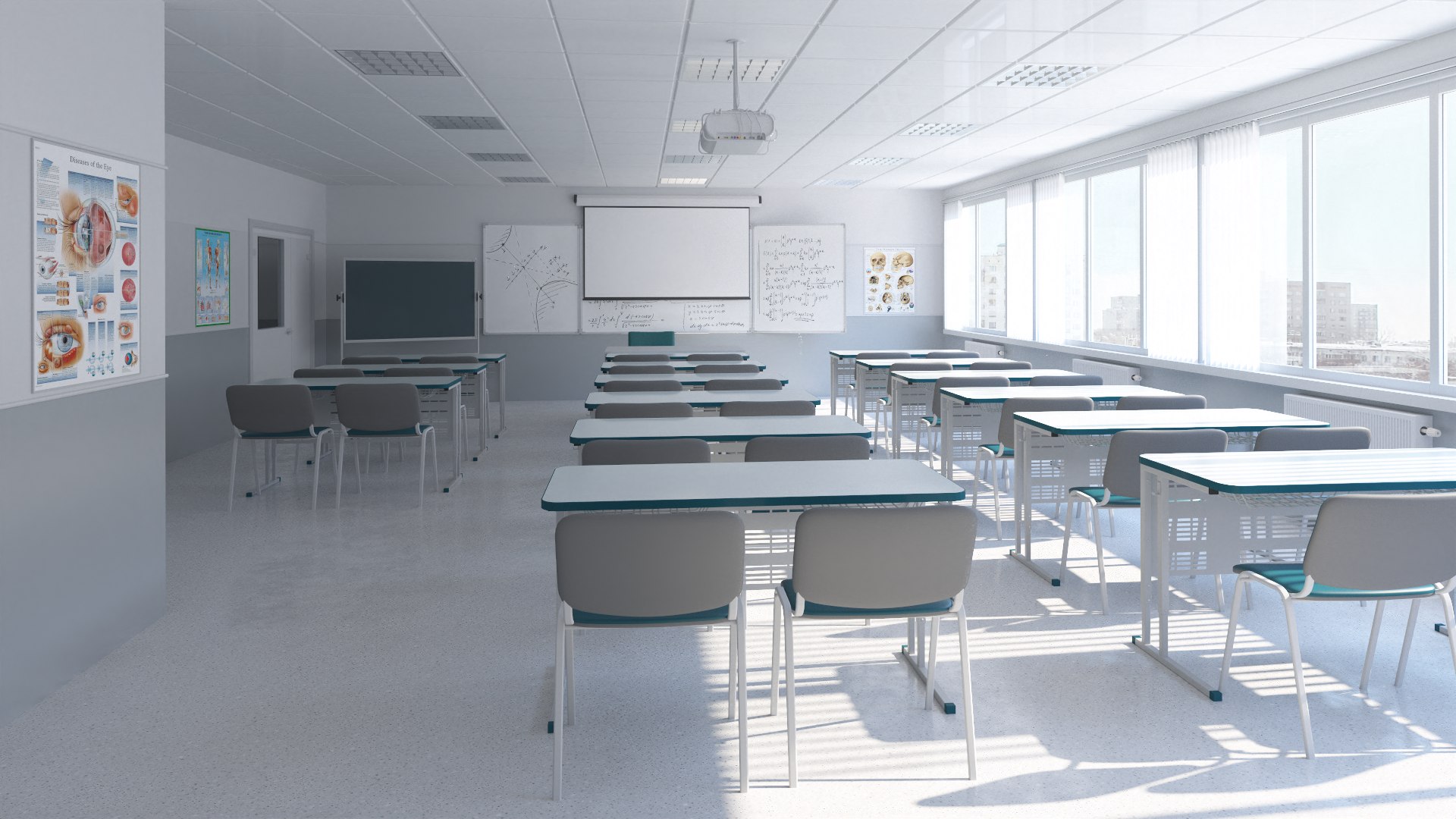 Classroom 8 3D Model - TurboSquid 2009801