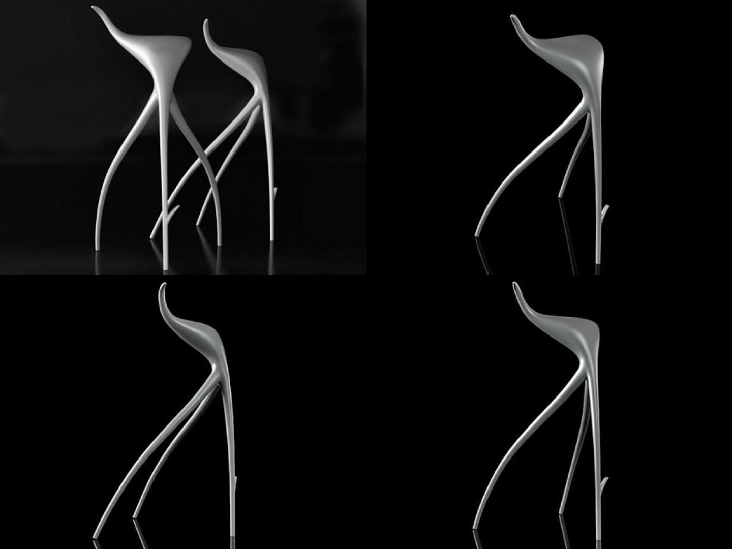 3D W Stool Model - TurboSquid 1183074