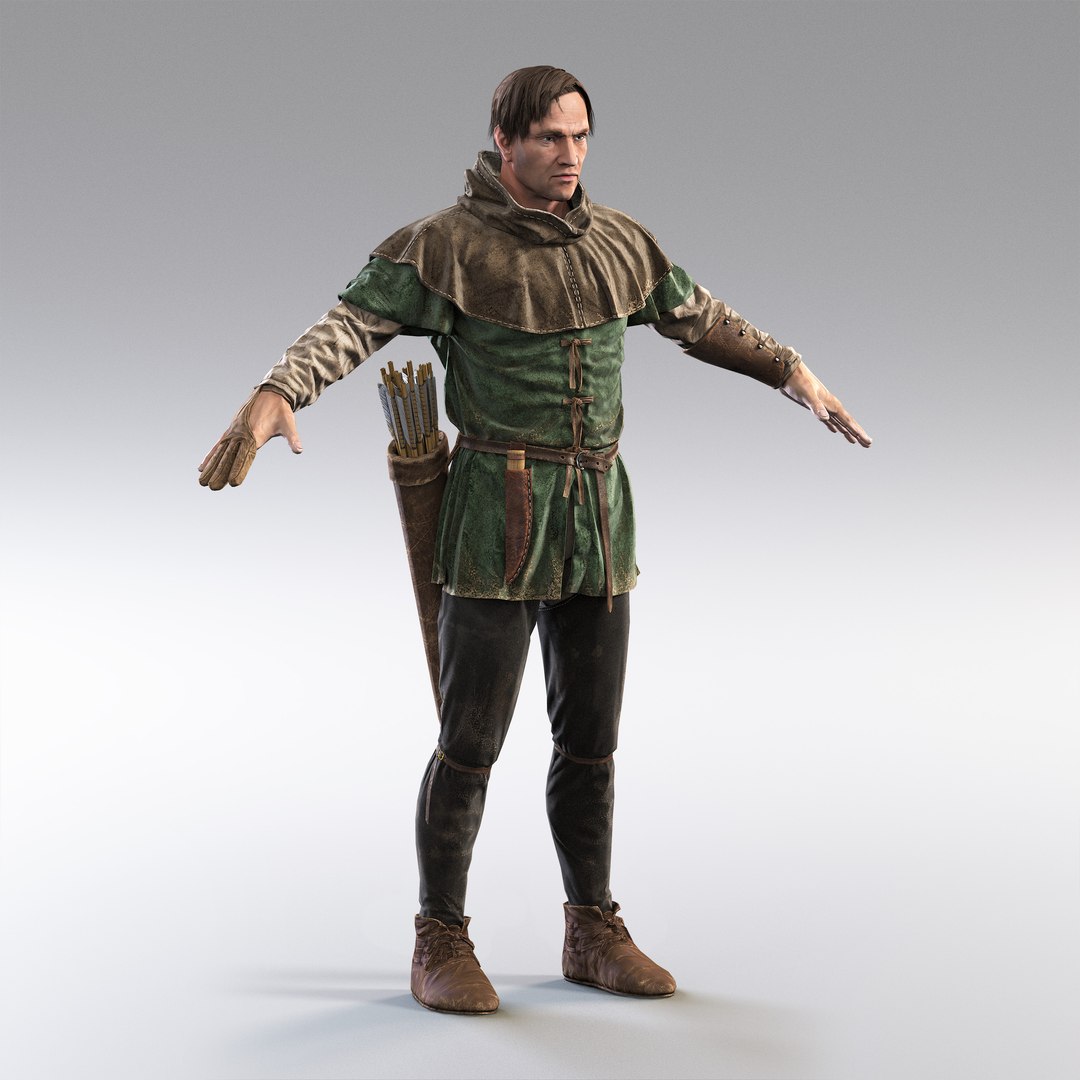 Medieval Huntsman 3D Model - TurboSquid 1395670