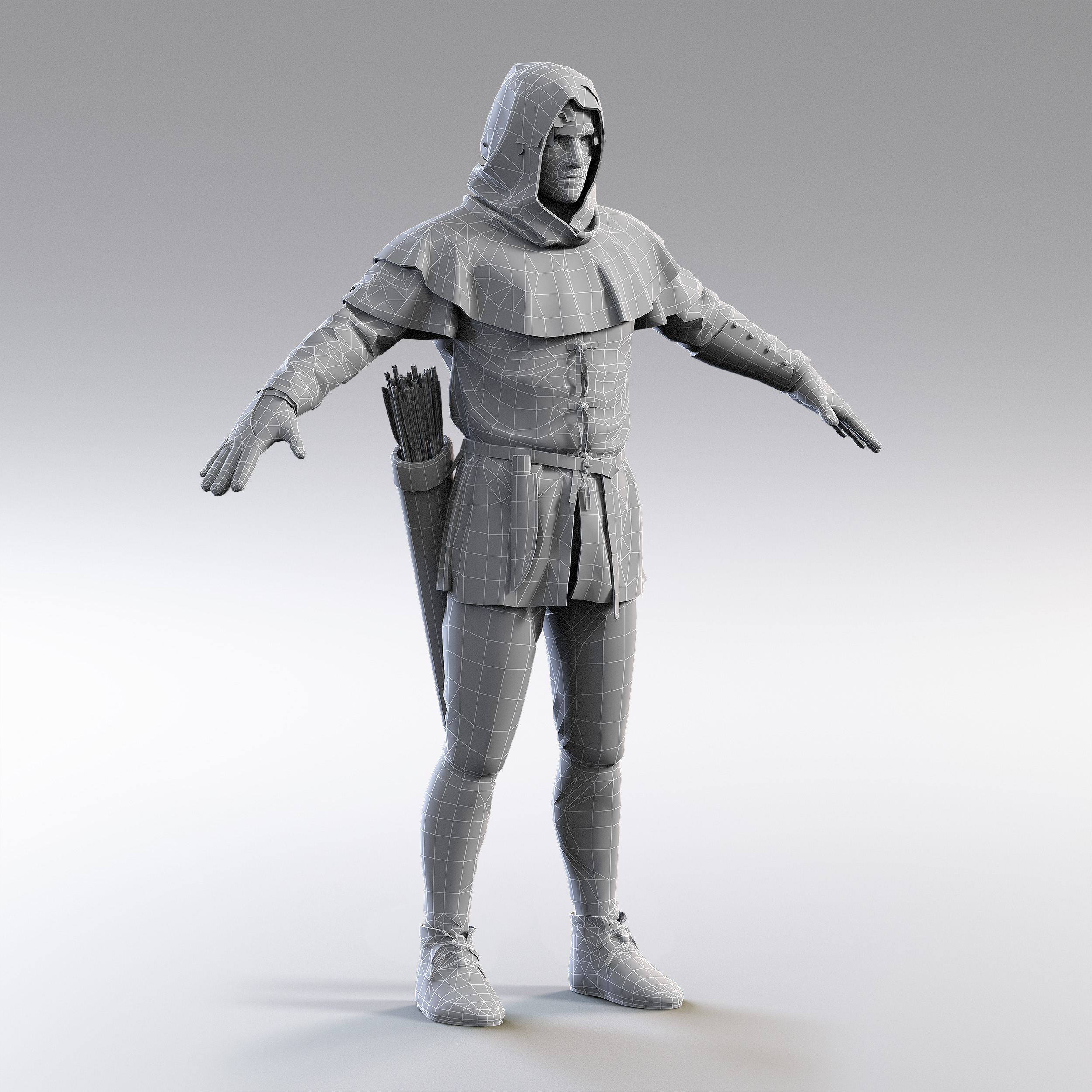 Medieval huntsman 3D model - TurboSquid 1395670