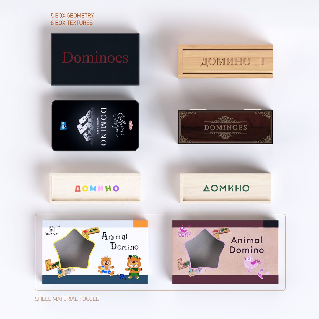 3D Set Dominoes Model - TurboSquid 1215356