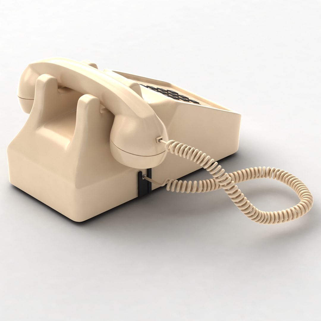 3d Model Traditional Corded Phone