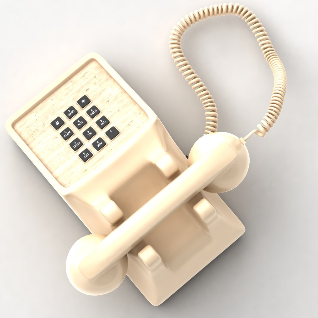 3d Model Traditional Corded Phone
