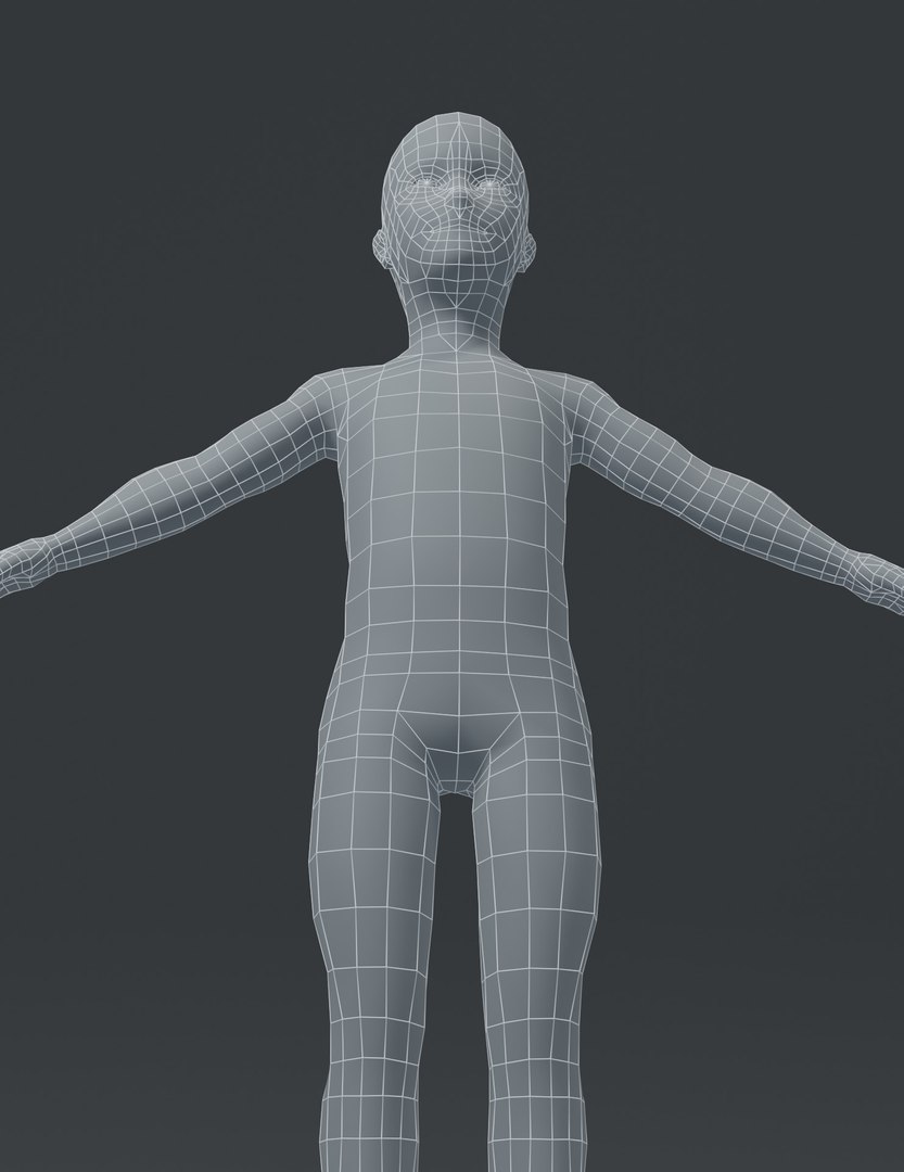 Boy Kid Child Body Model - TurboSquid 1528661