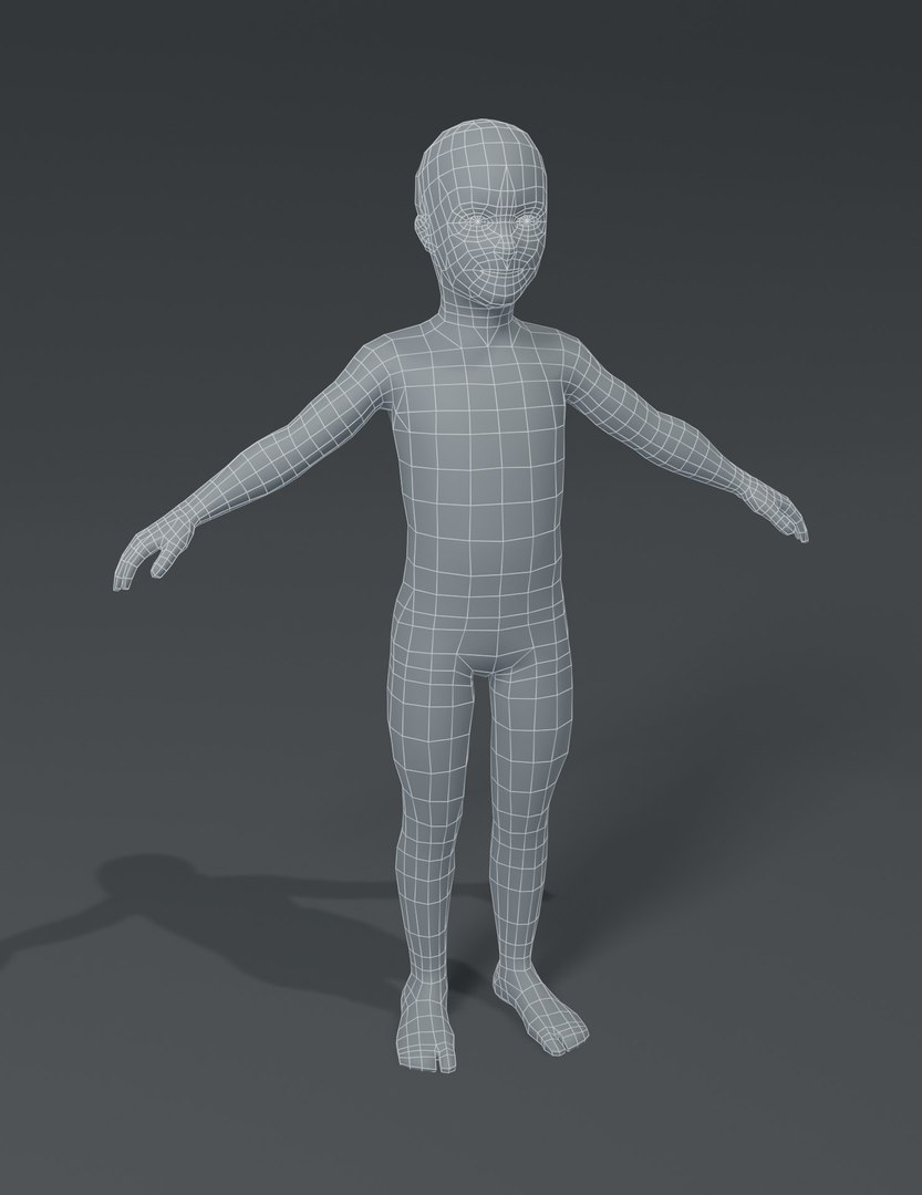 Boy Kid Child Body Model - TurboSquid 1528661