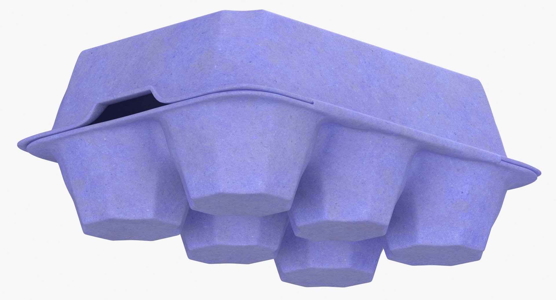 Paper Pulp Carton Of Eggs 6 Color Variations Blank And Generic Label 3D ...