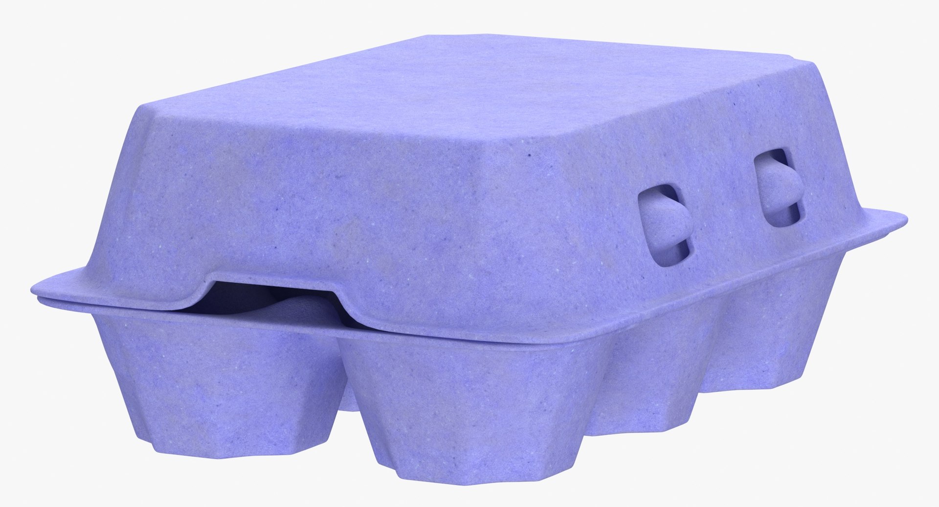 Paper Pulp Carton Of Eggs 6 Color Variations Blank And Generic Label 3D ...