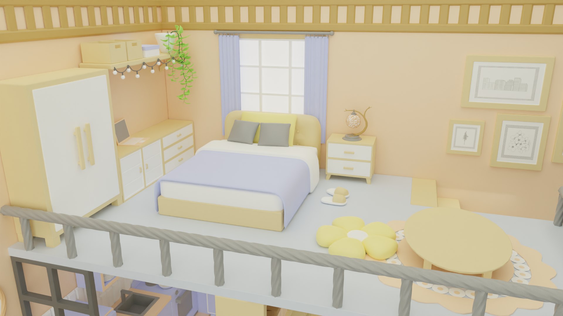 Small Apartment Room Model - TurboSquid 1969868