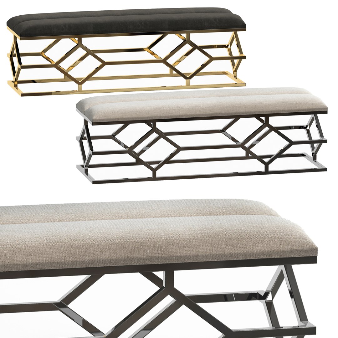 Bench T 3D Model - TurboSquid 1636307