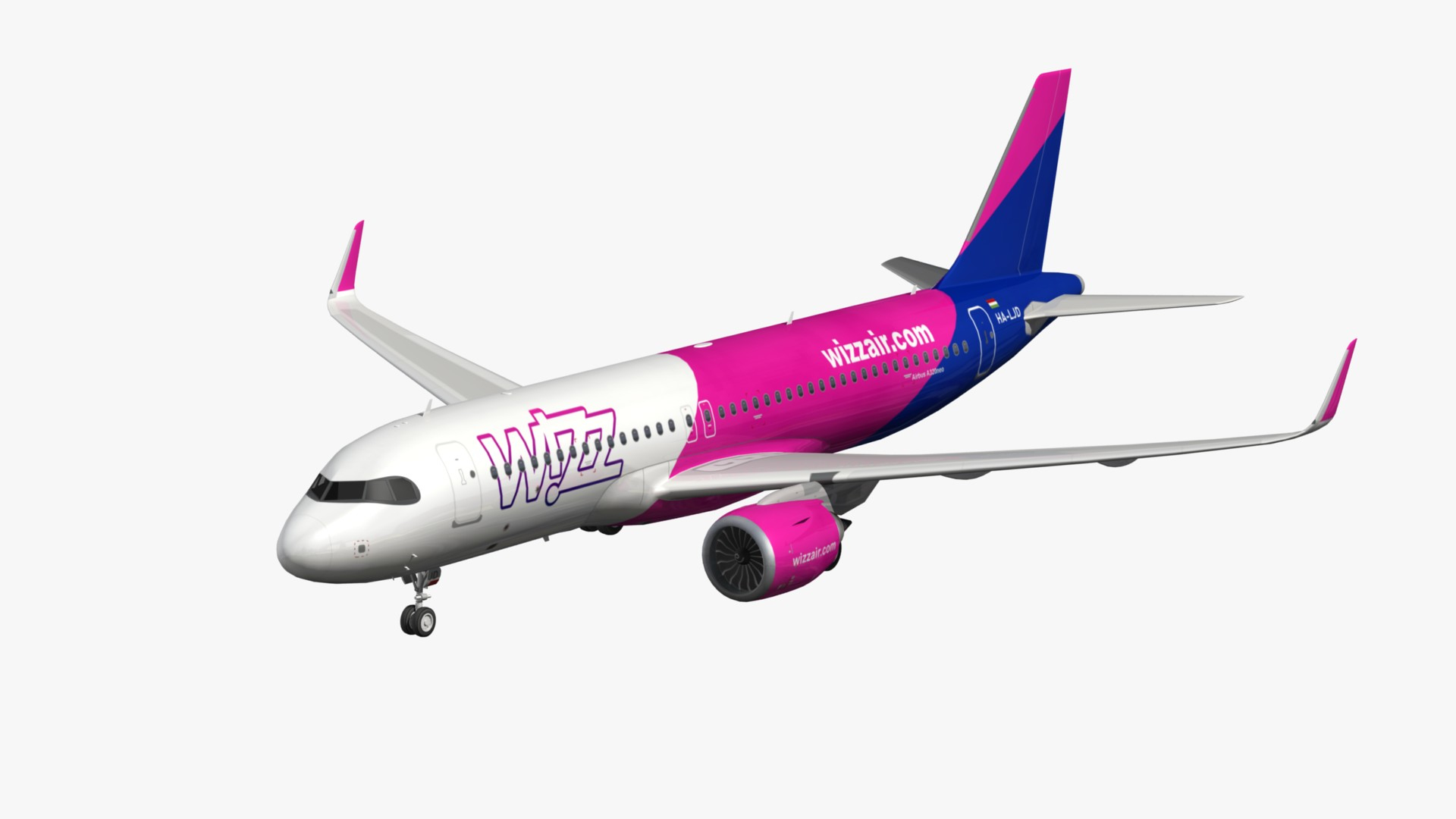 3D Airbus A320 Wizz Air - TurboSquid 1657548