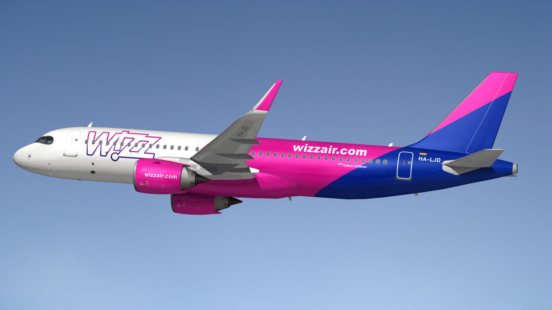 3D Airbus A320 Wizz Air - TurboSquid 1657548