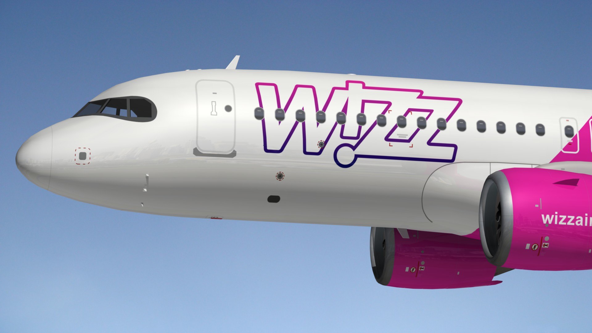3D Airbus A320 Wizz Air - TurboSquid 1657548