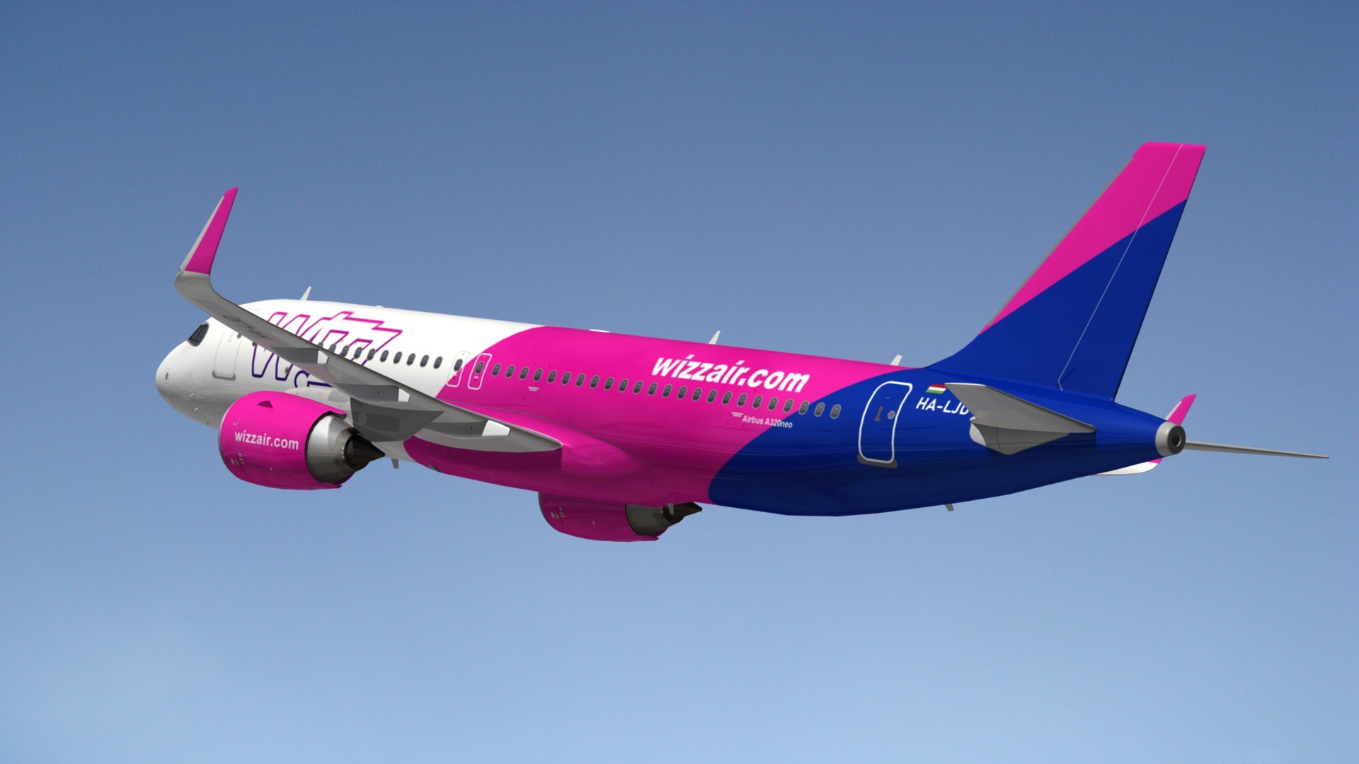 3D Airbus A320 Wizz Air - TurboSquid 1657548