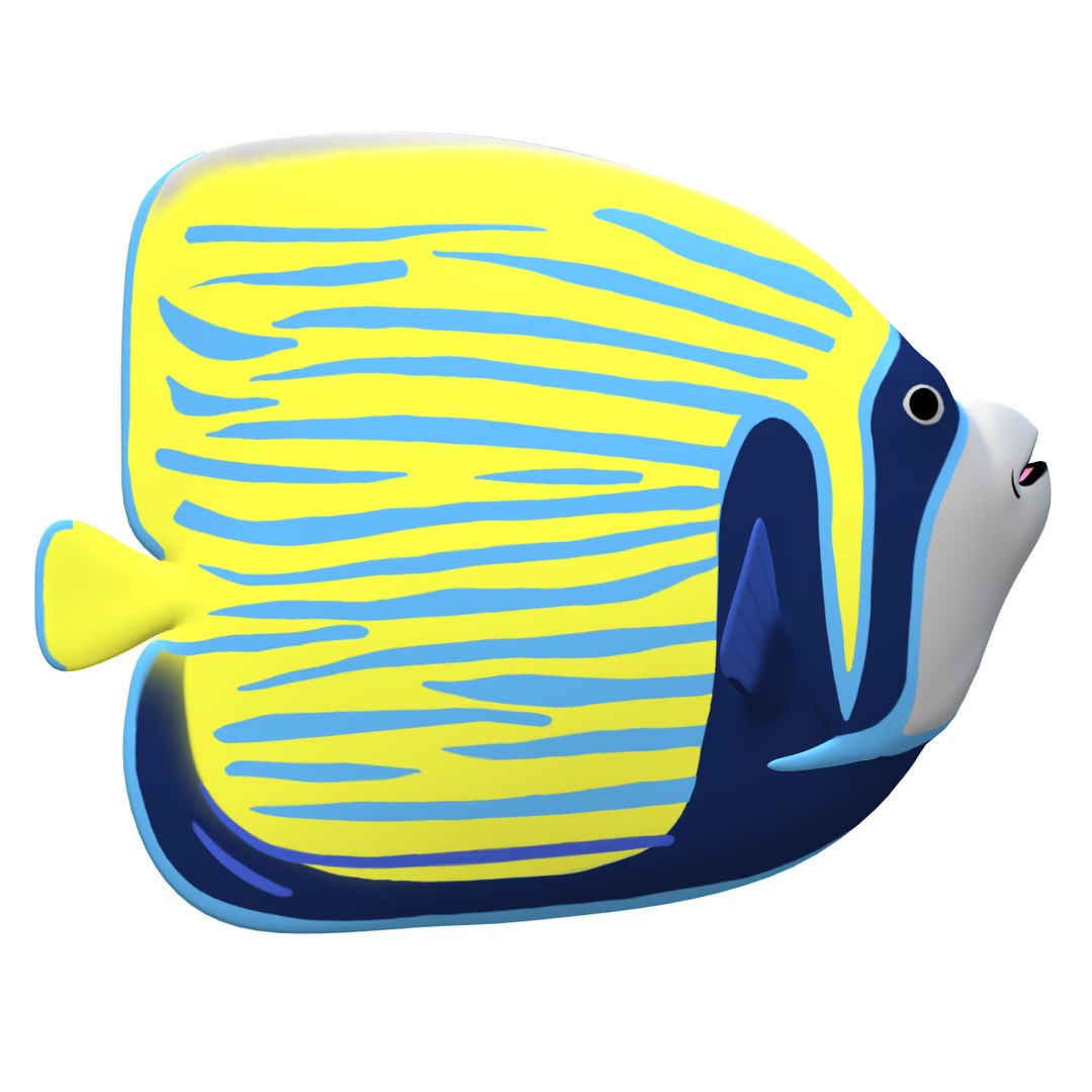 3D Model Angelfish - TurboSquid 2304557