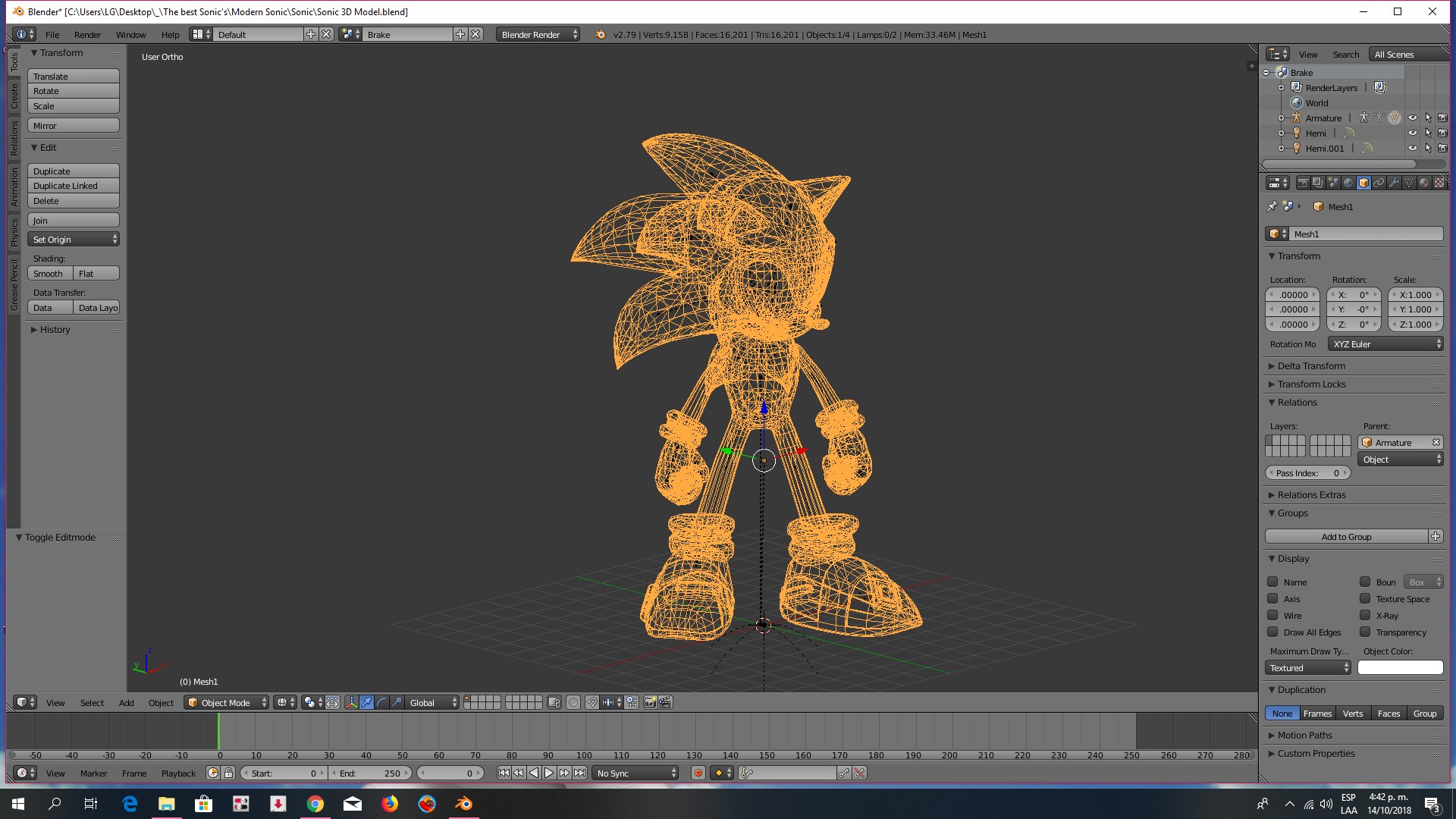 3D Sega Sonic Hedgehog - TurboSquid 1336729